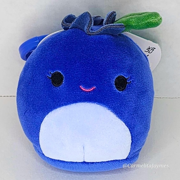 Squishmallows | Toys | Bluby Blue Blueberry Clip Original Squishmallows ...